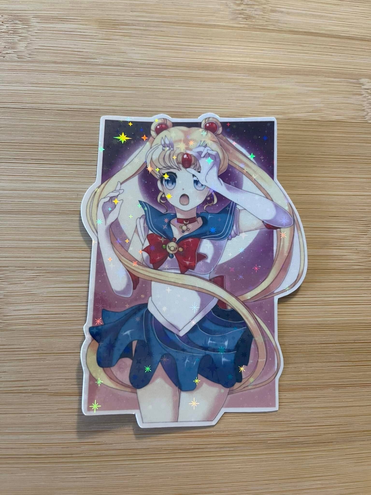 Sailor Moon Holographic Die Cut Vinyl Sticker: Loose/unpackaged ...